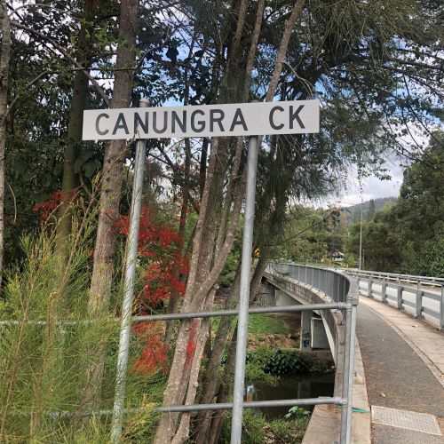 Flows in Canungra Creek reduce as Spring sets in